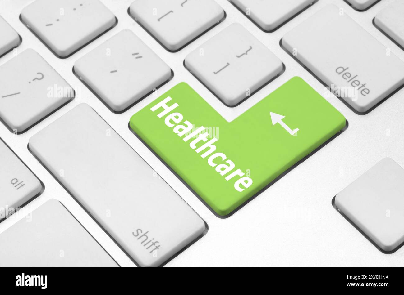 Healthcare concept: Healthcare key on the computer keyboard Stock Photo ...
