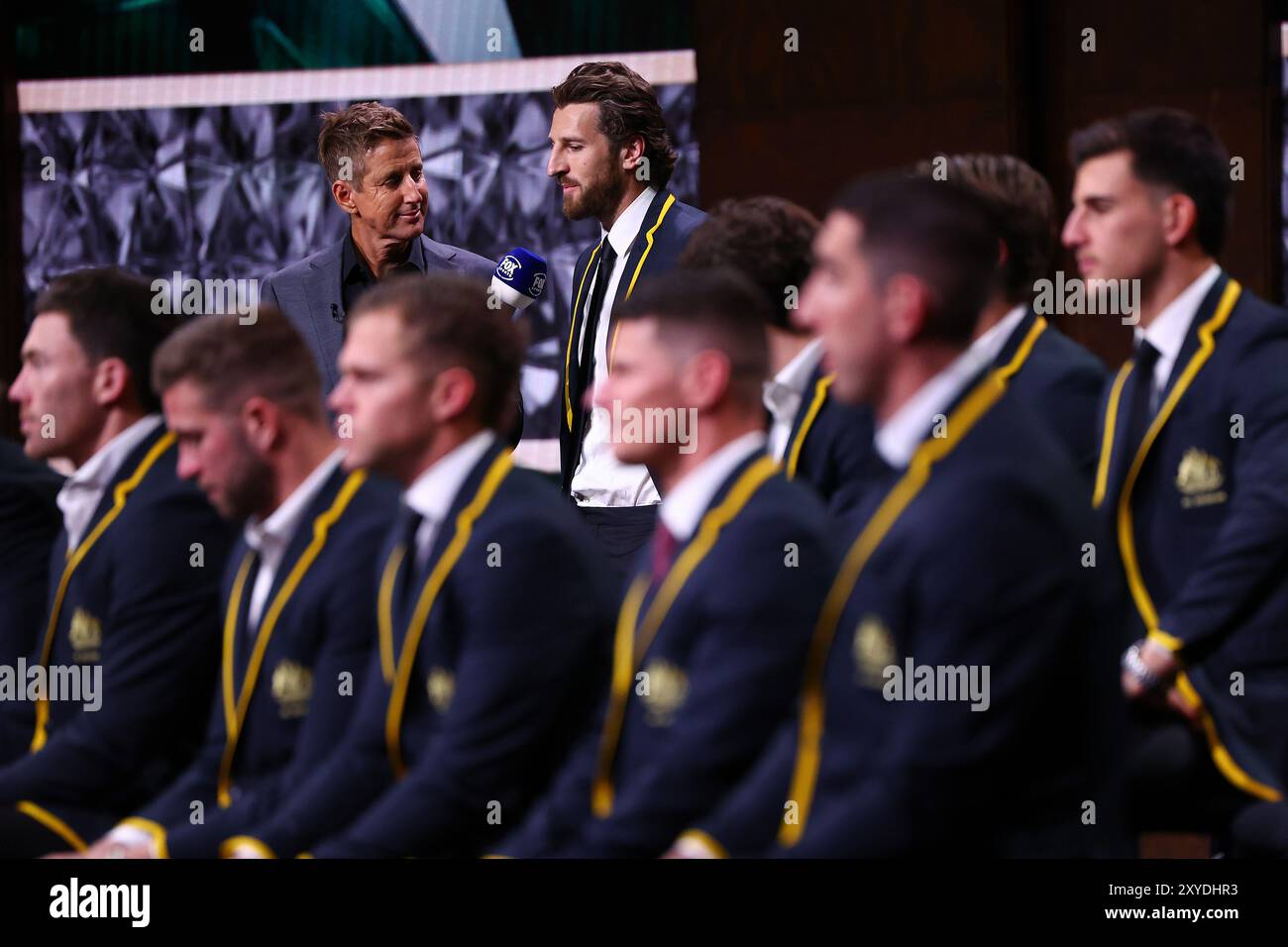 2024 AFL All Australian Captain Marcus Bontempelli speaks on stage ...