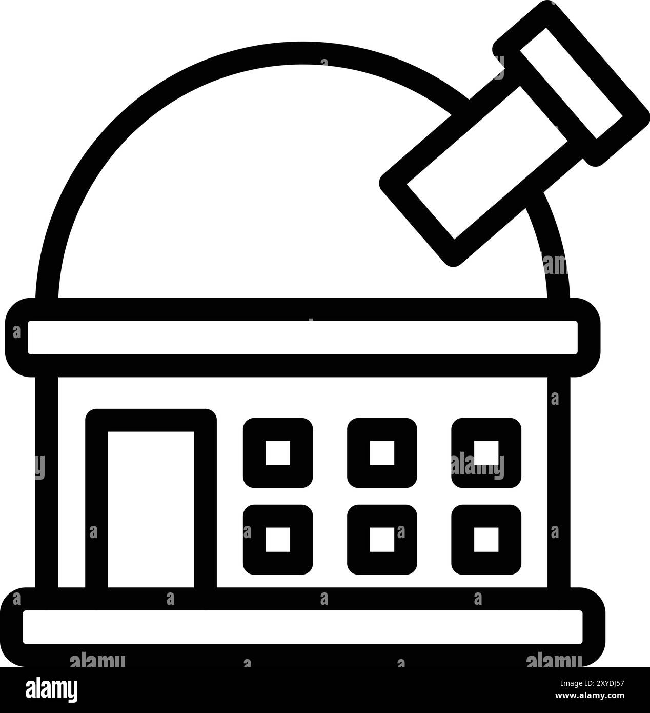 Space observatory icon outline hi-res stock photography and images - Alamy