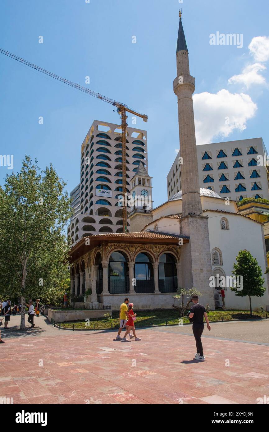 Tirana, Albania - May 30th 2024. Ethem Bey Mosque in Tirana, Albania ...