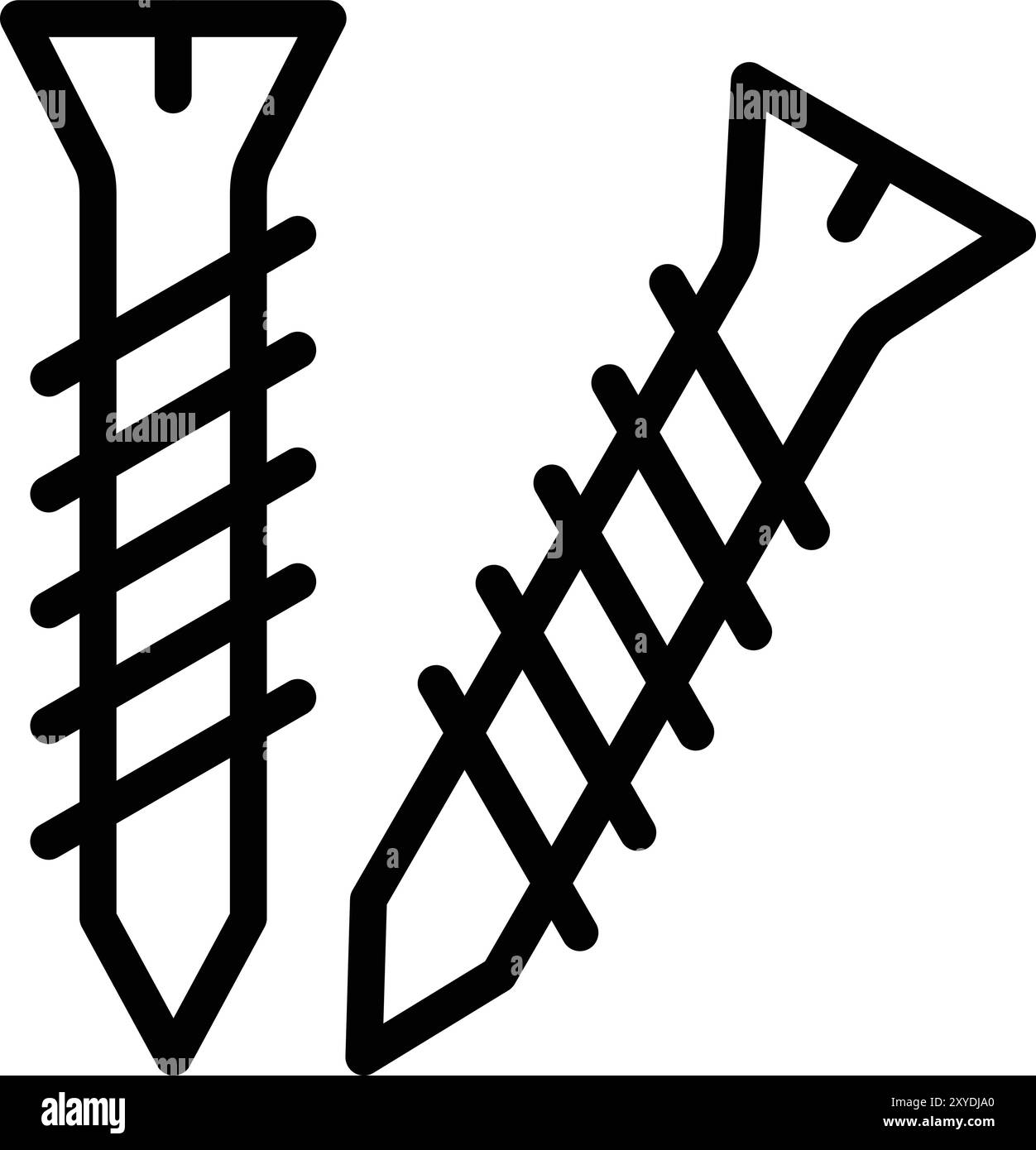 Wood screws Black and White Stock Photos & Images - Alamy