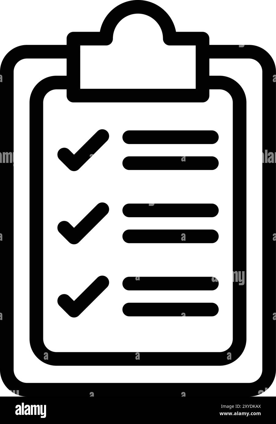 Checklist vector Black and White Stock Photos & Images - Alamy
