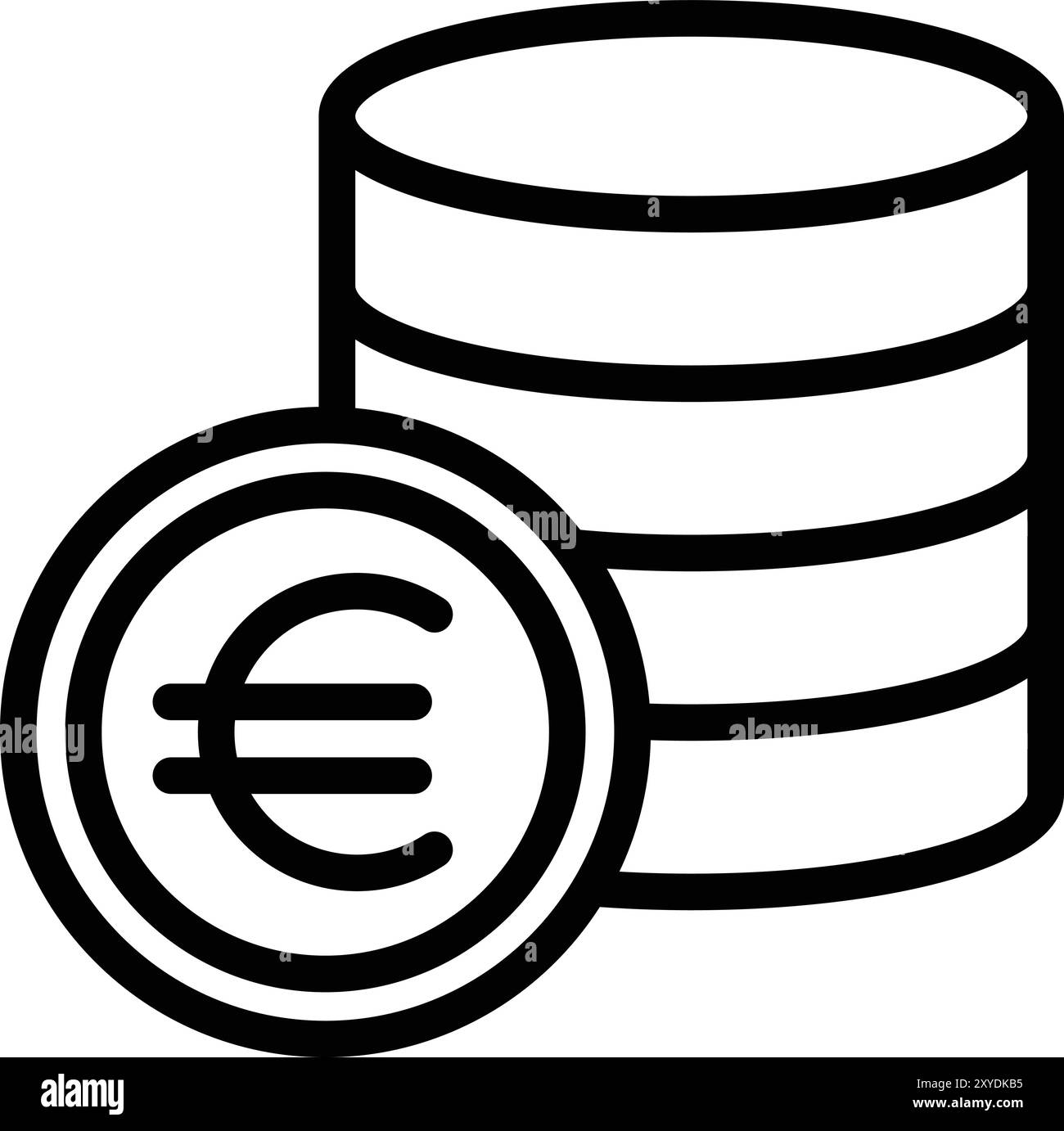 1 euro vector hi-res stock photography and images - Alamy