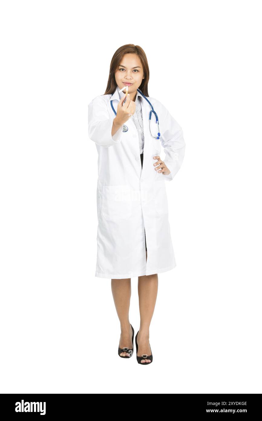 Wearing white lab coats Cut Out Stock Images & Pictures - Alamy
