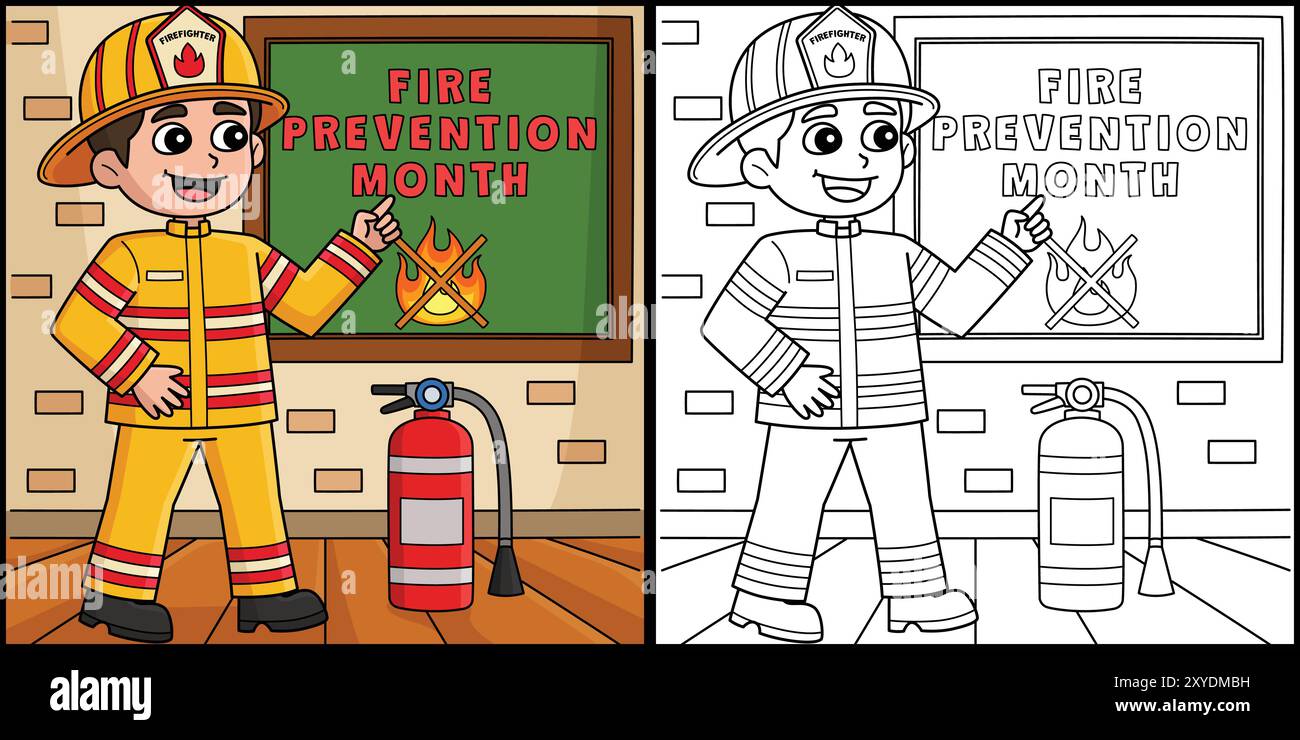 Teaching kids fire safety hi-res stock photography and images - Alamy