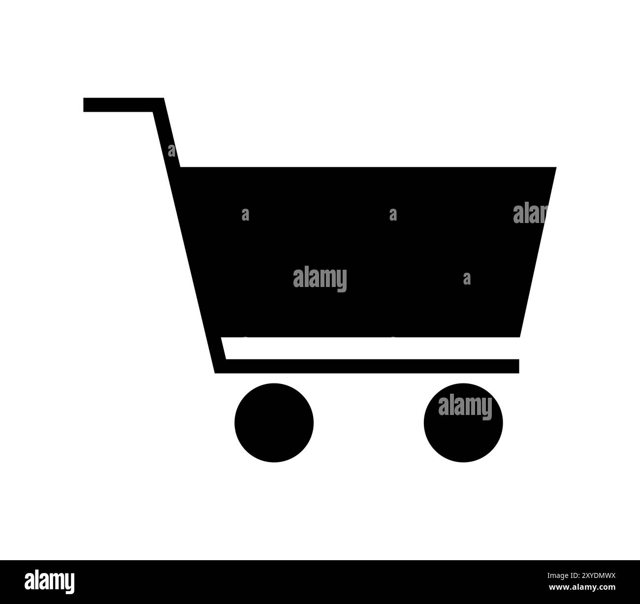 Shopping cart icon illustrated in vector on white background Stock ...
