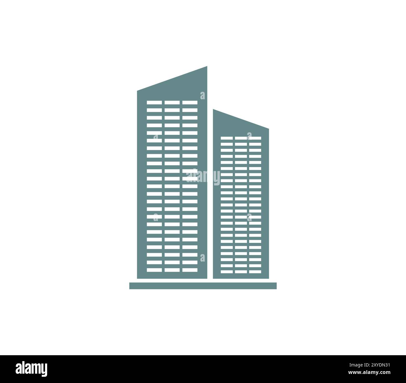 Skyscraper icon illustrated in vector on white background Stock Photo ...