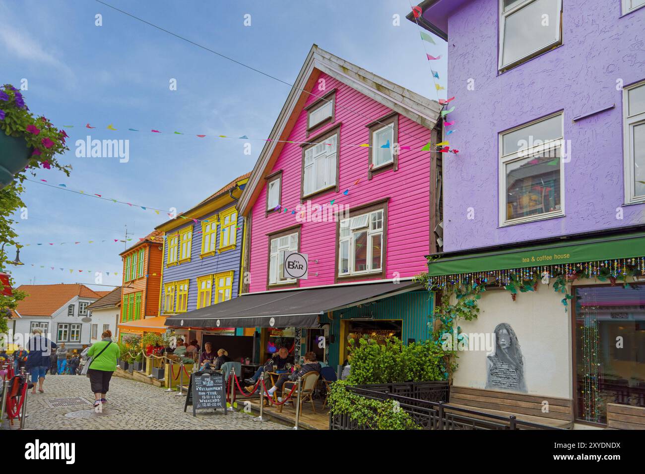Shopping street in Stavanger, Norway, Europe Stock Photo - Alamy