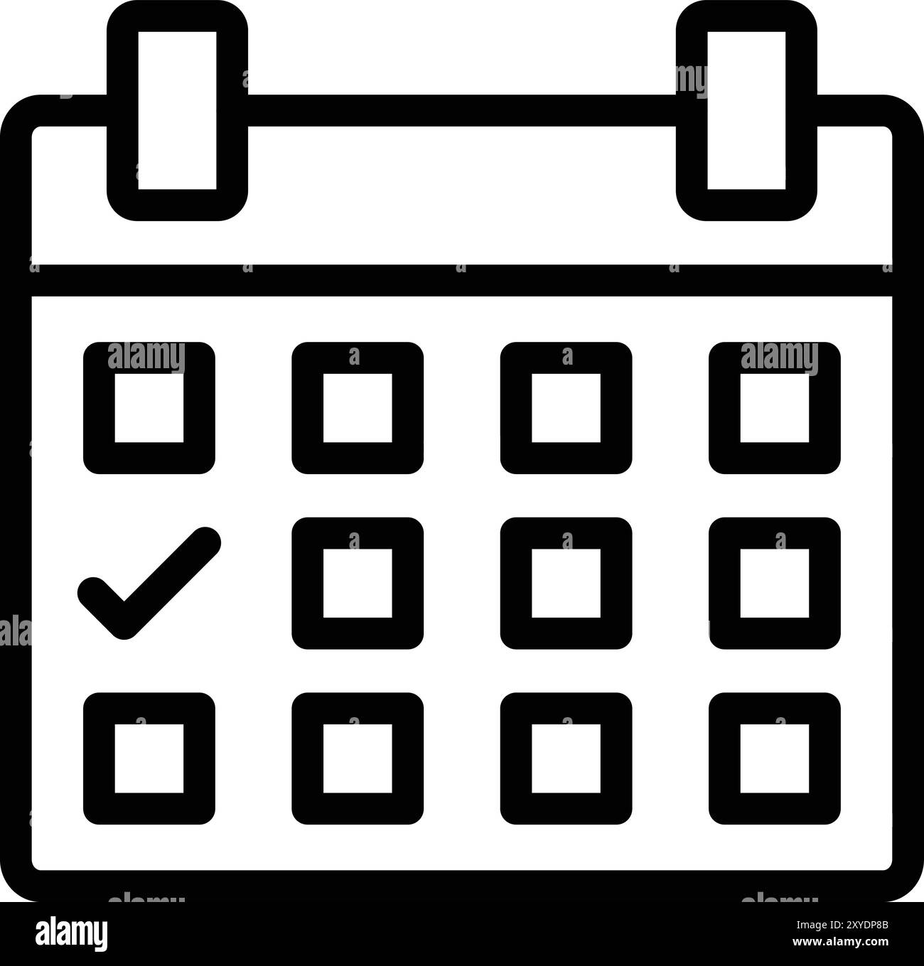 Calendar Vector Icon Design Illustration Stock Vector Image & Art - Alamy
