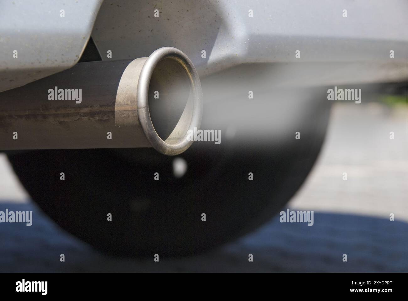 Exhaust pipe of a car Stock Photo - Alamy