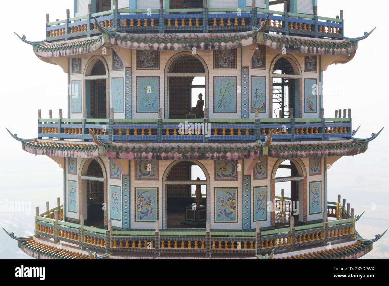 Arch pathway in pagoda at Tiger Cave Temple in Thailand Stock Photo - Alamy