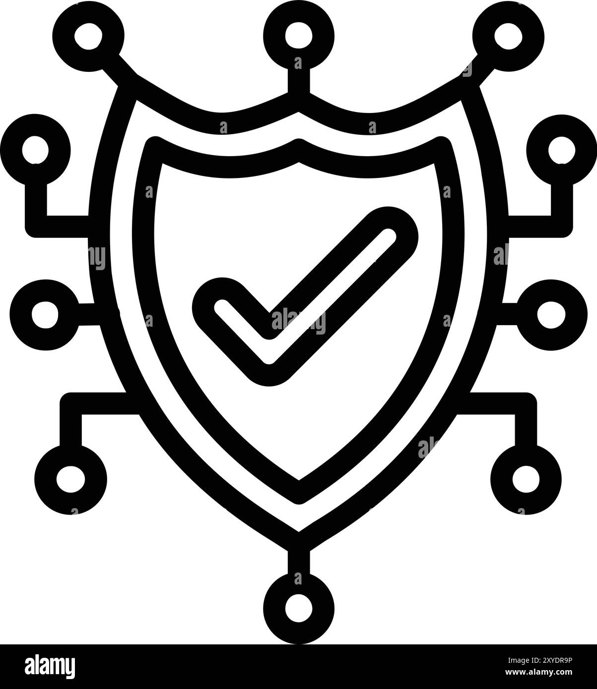 Cyber security logo Black and White Stock Photos & Images - Alamy