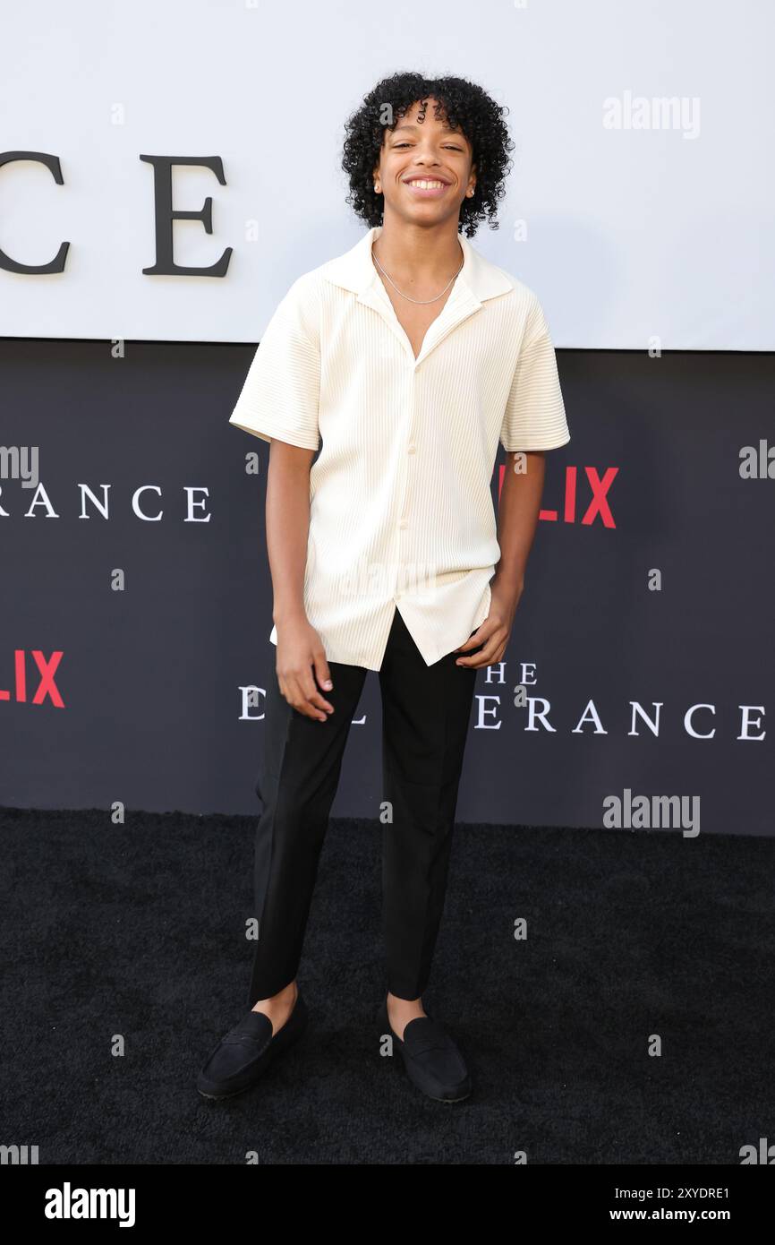 Los Angeles, Ca. 28th Aug, 2024. Ellis Hobbs IV at the Netflix Premiere ...