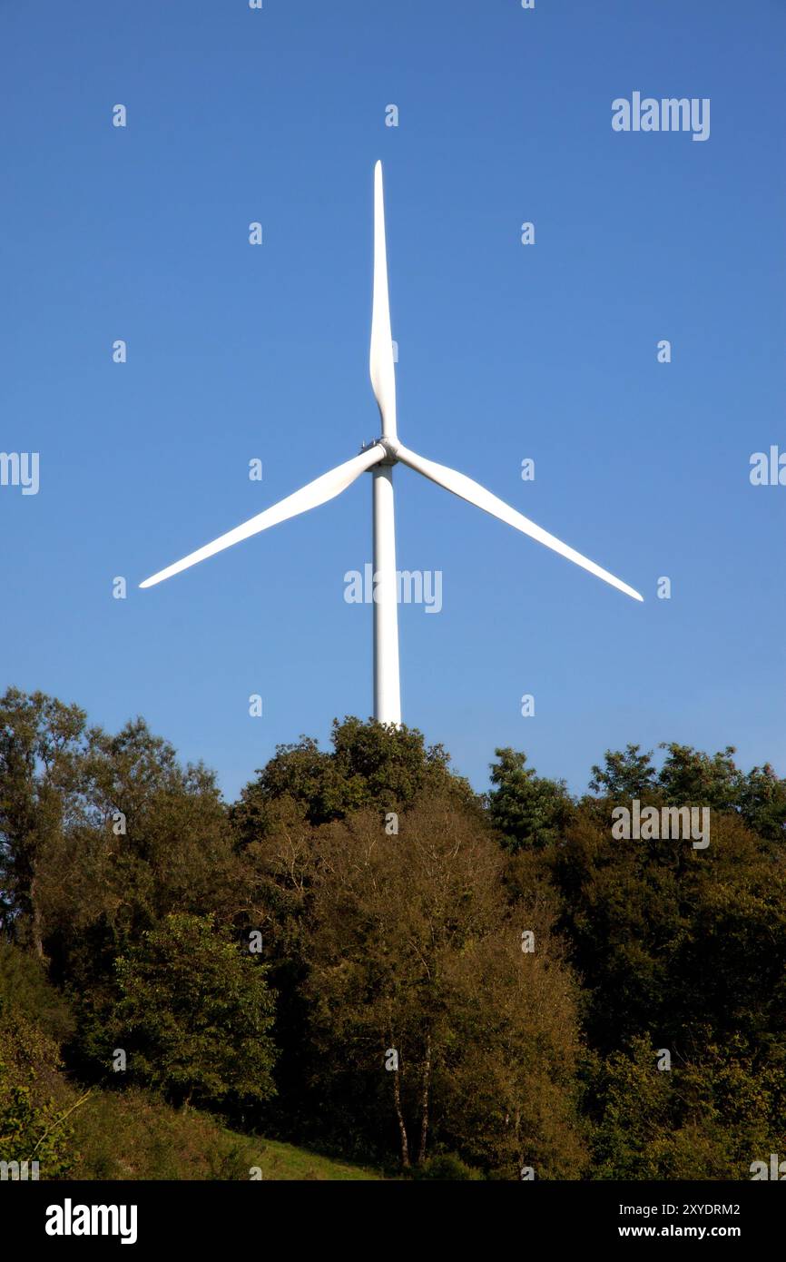 Wind turbine in the Saar Hunsrueck nature park Park, Germany Wind ...