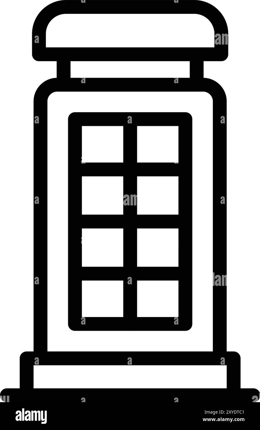 Phone booth clipart Stock Vector Images - Alamy
