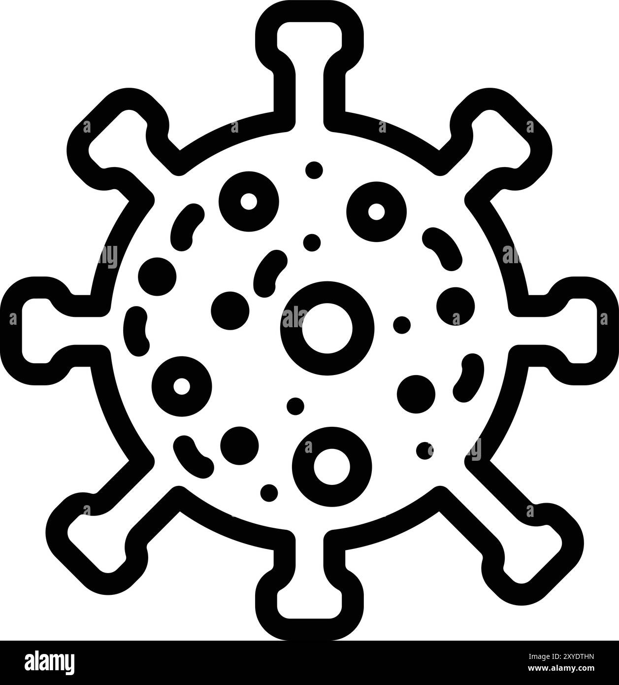 Virus vector concept minimal Cut Out Stock Images & Pictures - Alamy
