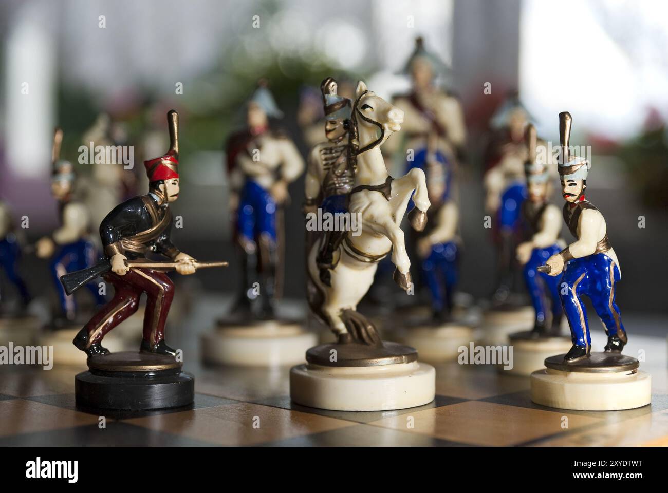 Chess pieces on the board Stock Photo - Alamy