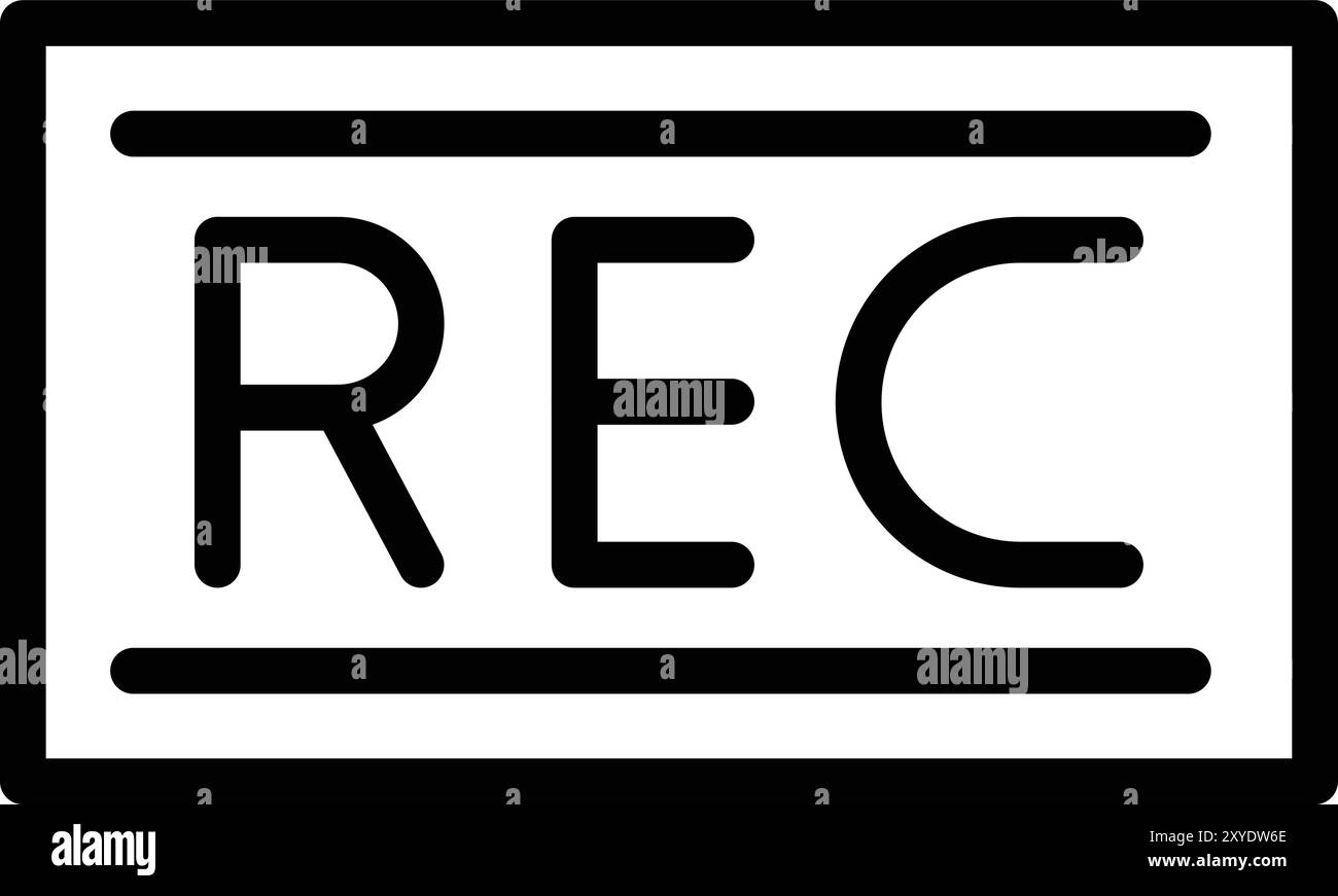 Rec illustration Black and White Stock Photos & Images - Alamy