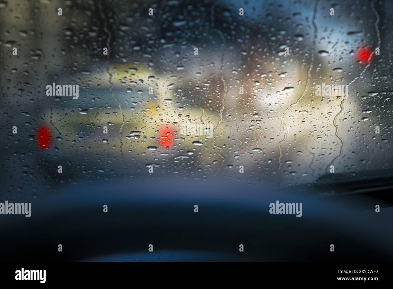 Rain soaked windscreen hi-res stock photography and images - Alamy