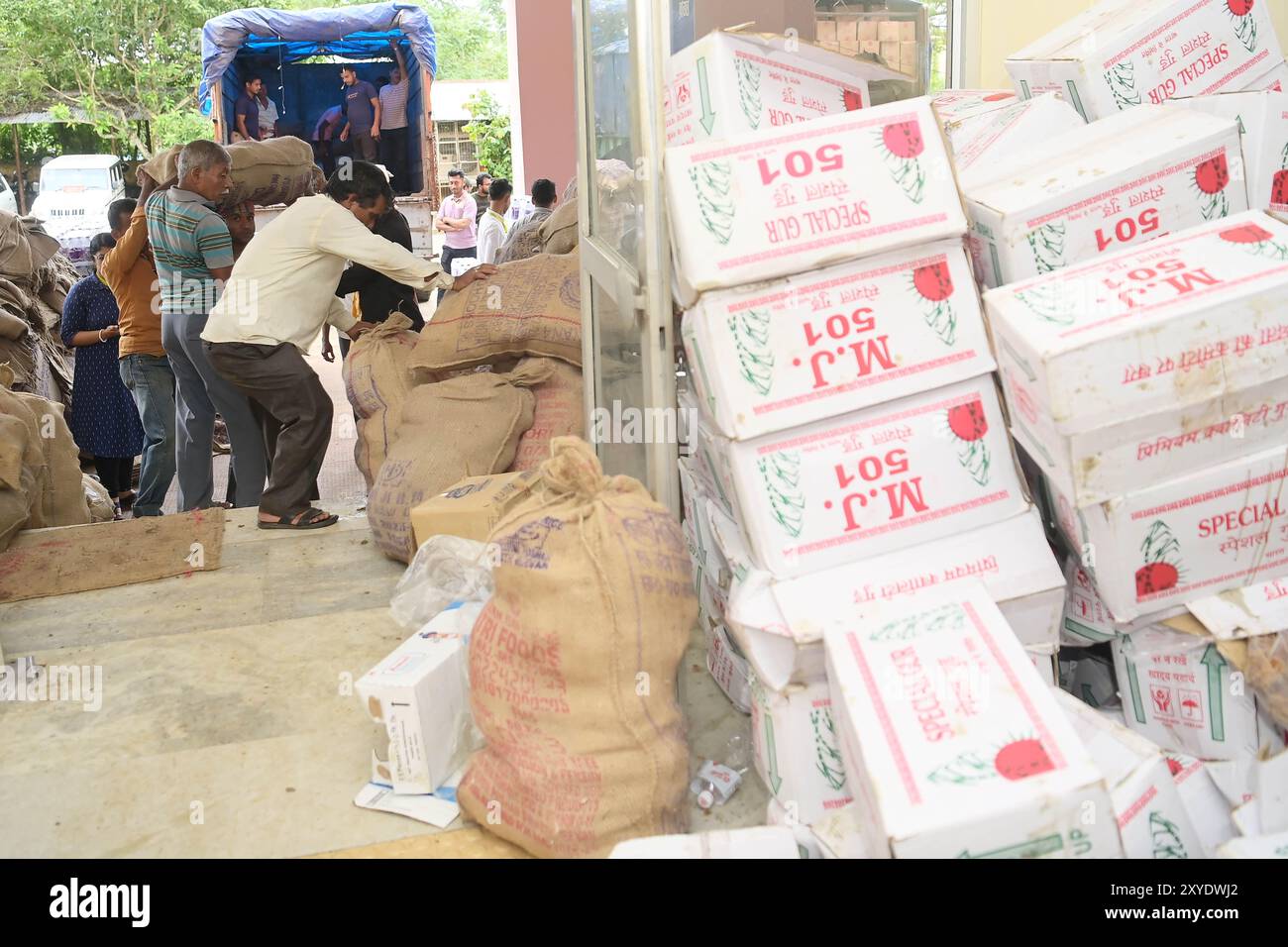 Truck carrying victims hi-res stock photography and images - Alamy