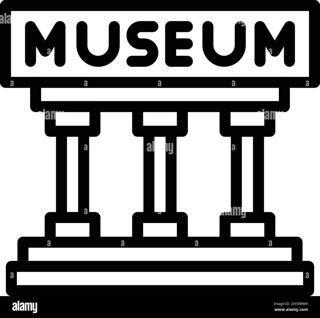 Museum Vector Icon Design Illustration Stock Vector Image & Art - Alamy