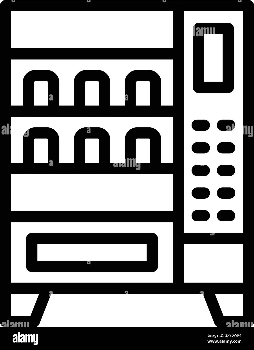 Vending machine Vector Icon Design Illustration Stock Vector Image ...