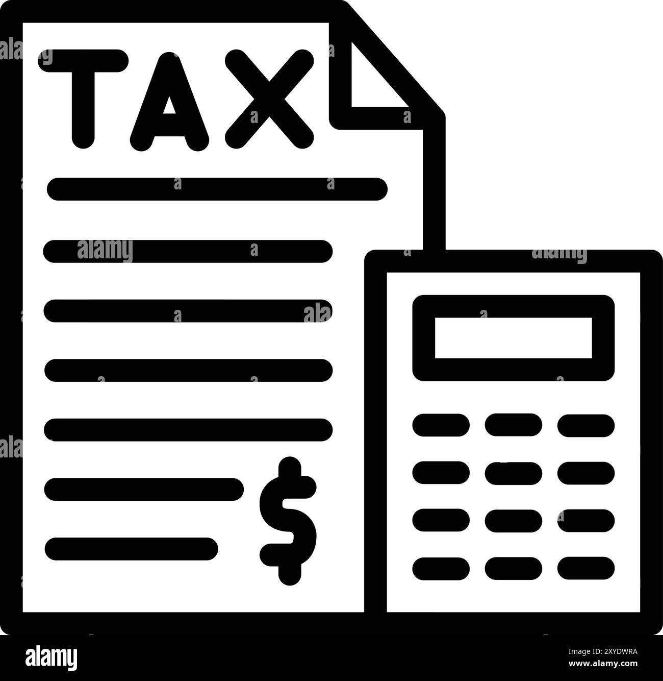 Taxes vector vectors Black and White Stock Photos & Images - Alamy