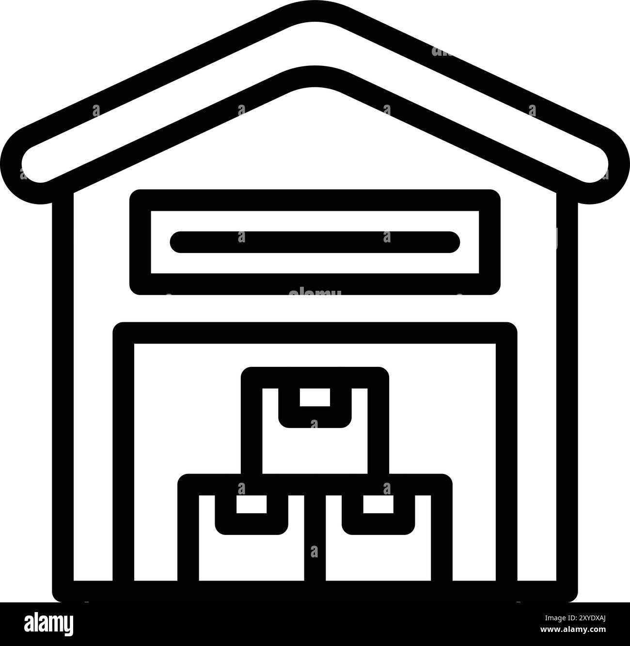 Linear colorful warehouse icon Stock Vector Images - Alamy