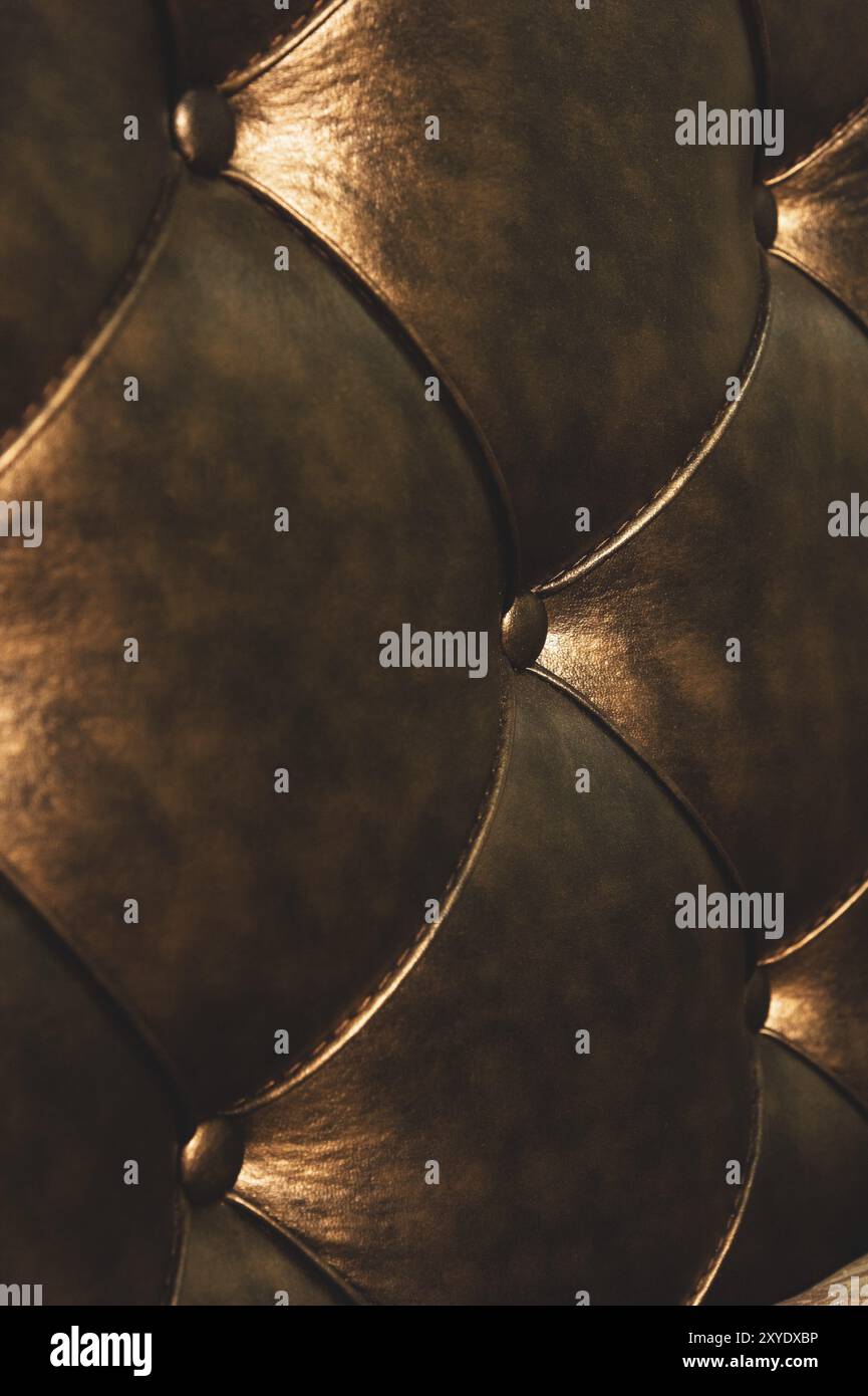 Surface of a rhombic split skin with buttons on the back of the bed ...