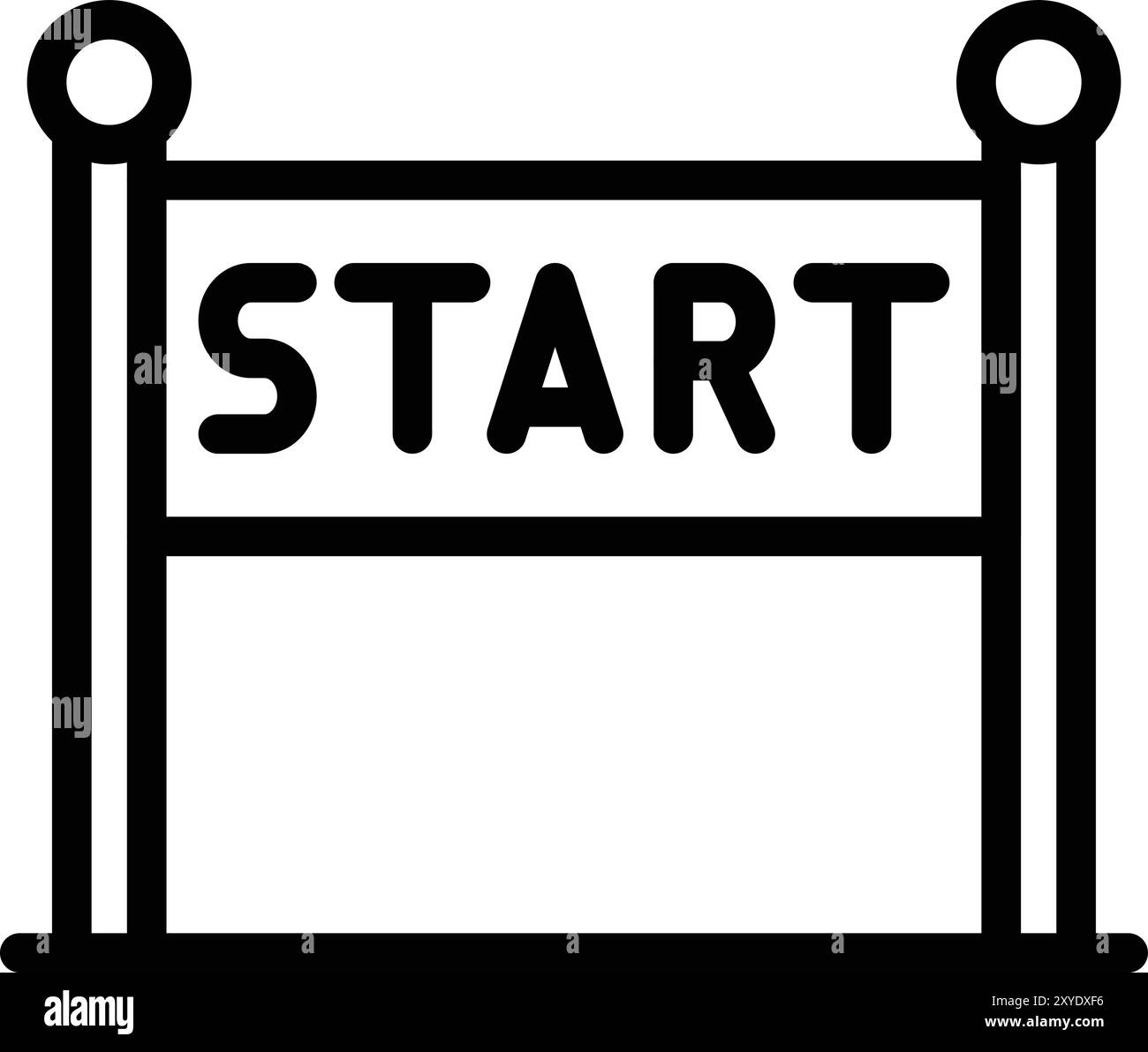 Start Vector Icon Design Illustration Stock Vector Image & Art - Alamy