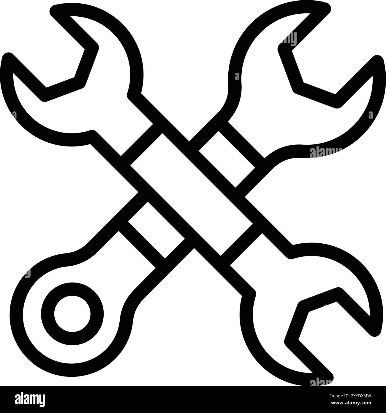 Wrench icons clipart hi-res stock photography and images - Alamy