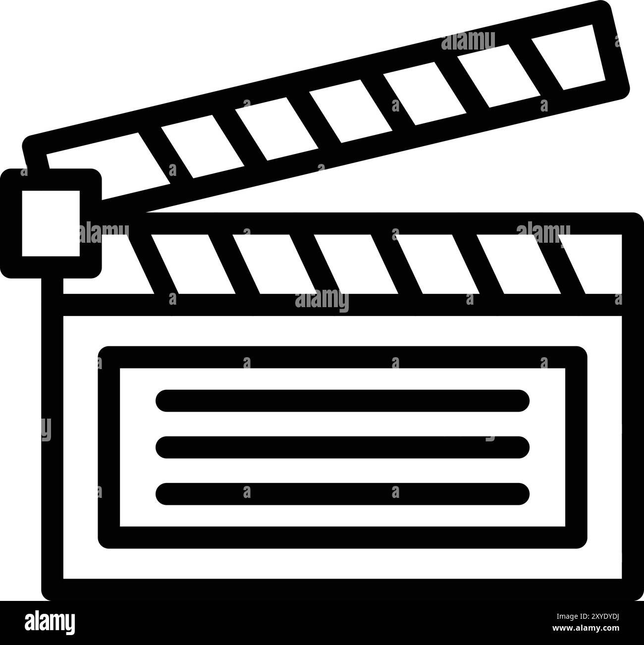 Film slate clipart Black and White Stock Photos & Images - Alamy