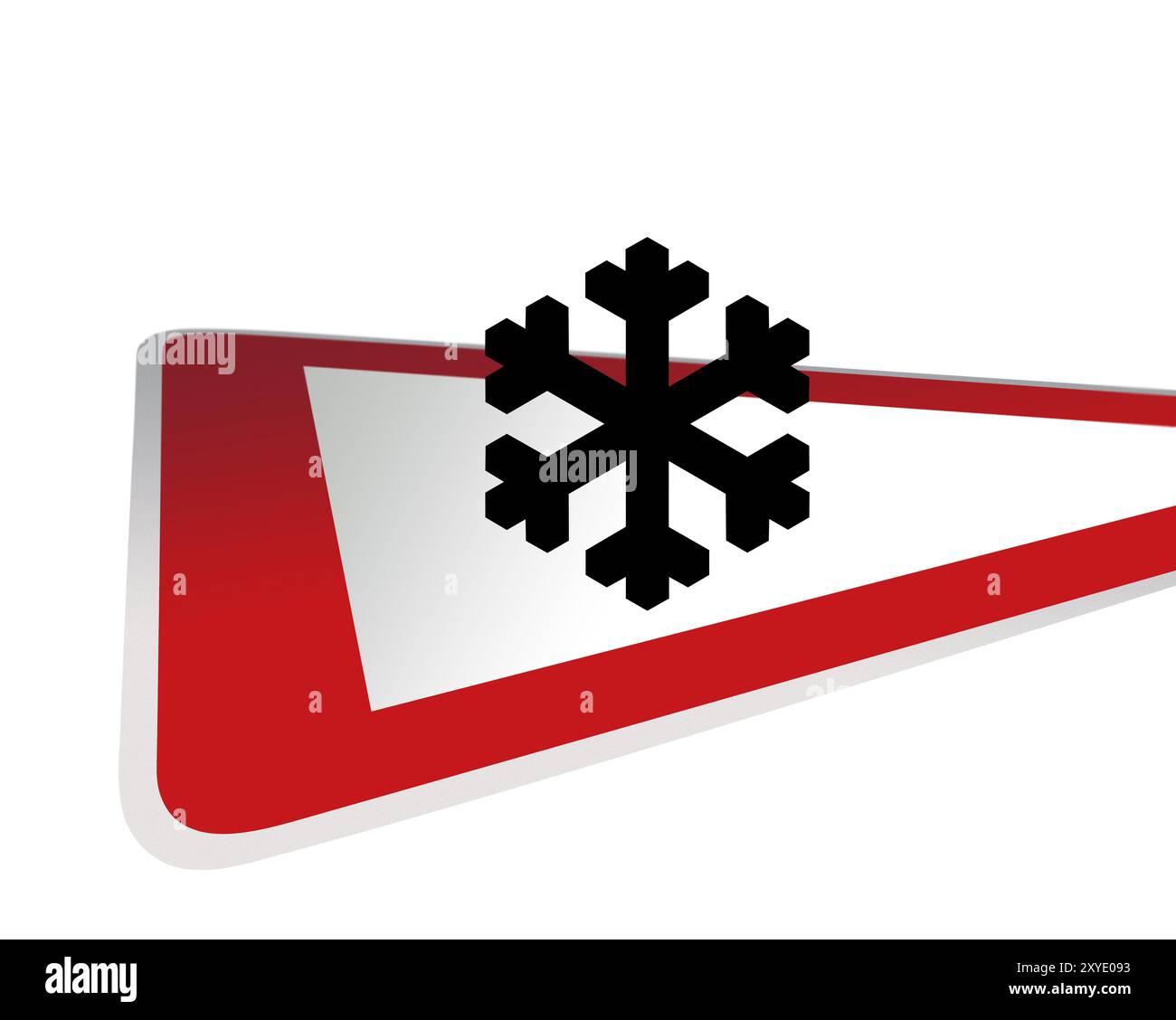 Traffic signs and snow Cut Out Stock Images & Pictures - Alamy