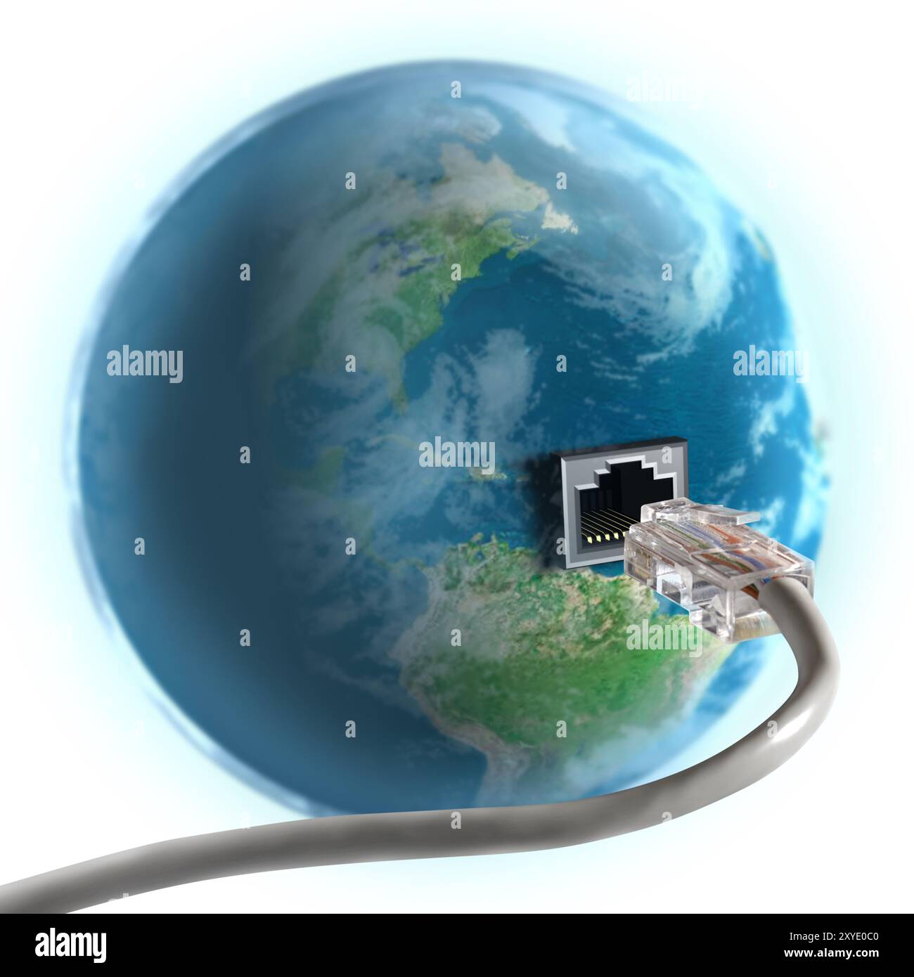Earth globe in web hi-res stock photography and images - Alamy