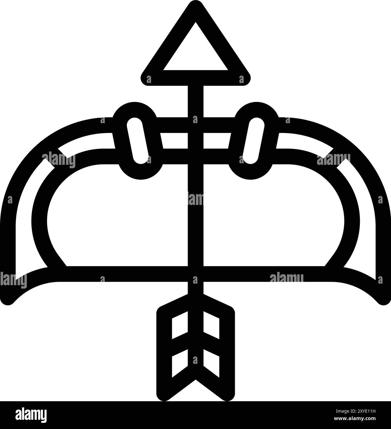 Bow line set vector Black and White Stock Photos & Images - Alamy