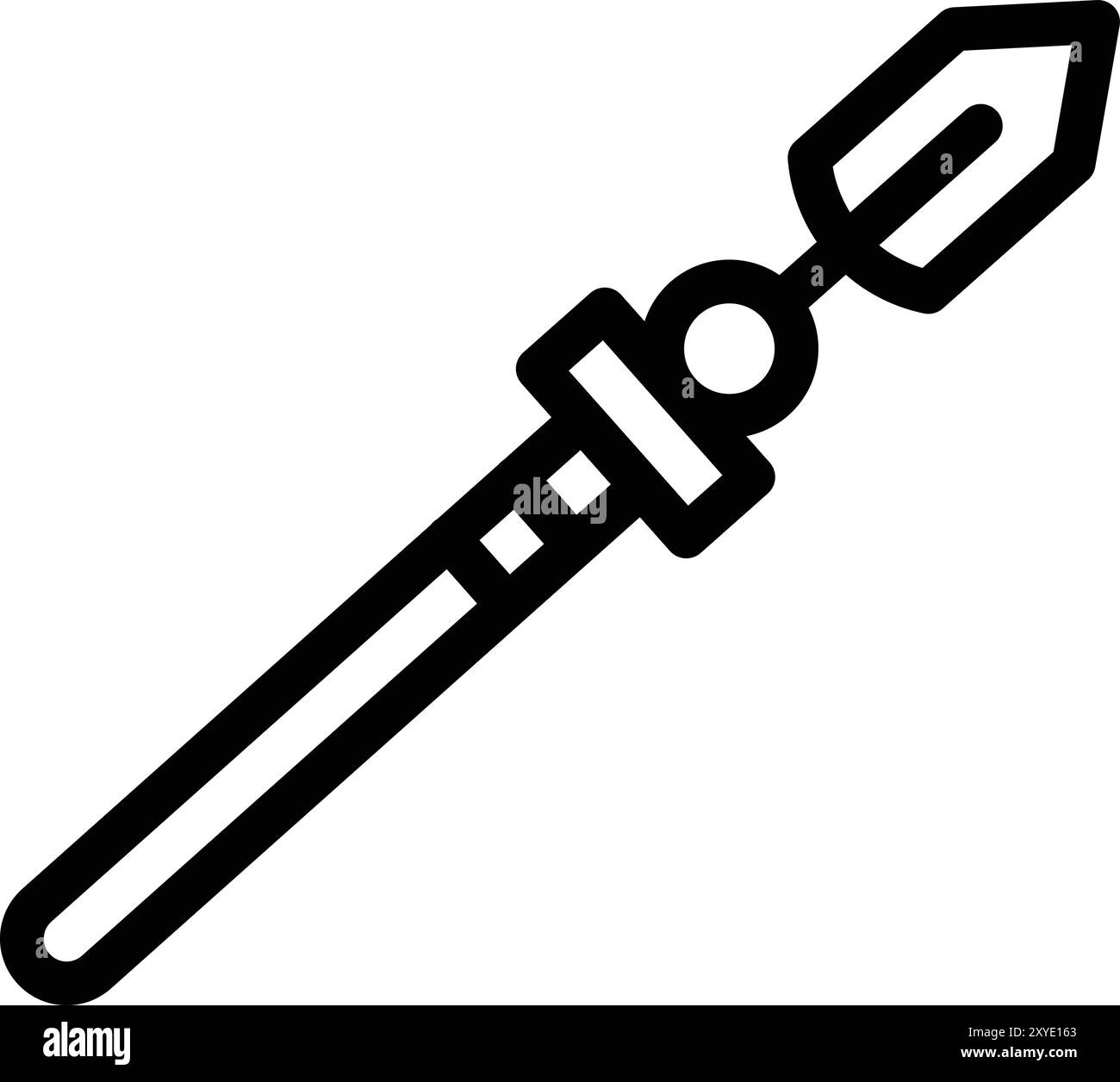 Lance Vector Icon Design Illustration Stock Vector Image & Art - Alamy