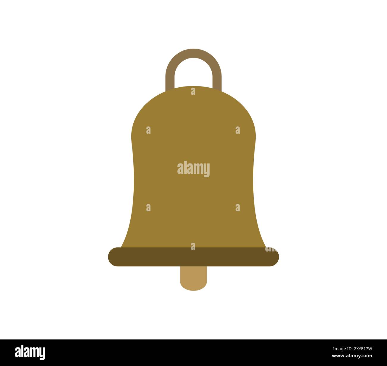 Bell icon illustrated in vector on white background Stock Photo - Alamy