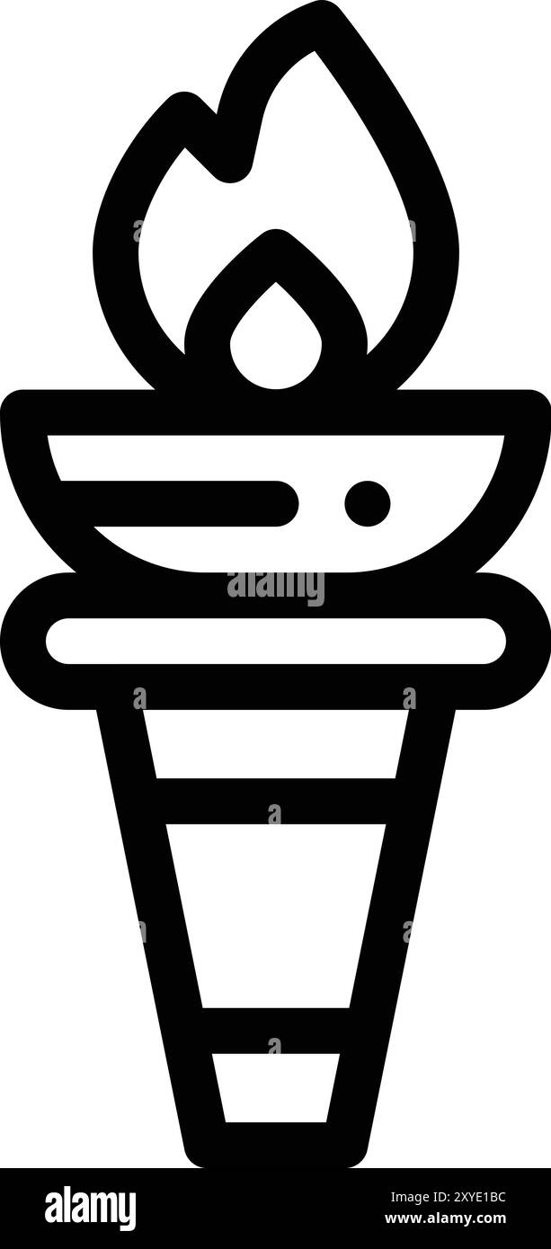 Fire line illustration Black and White Stock Photos & Images - Alamy