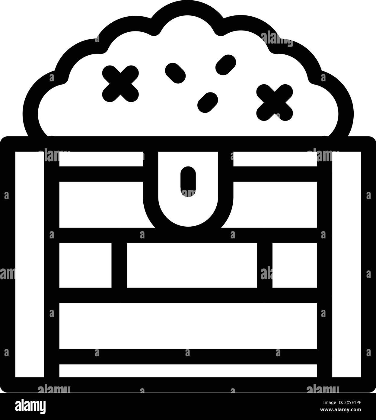 Treasure chest clipart Black and White Stock Photos & Images - Alamy