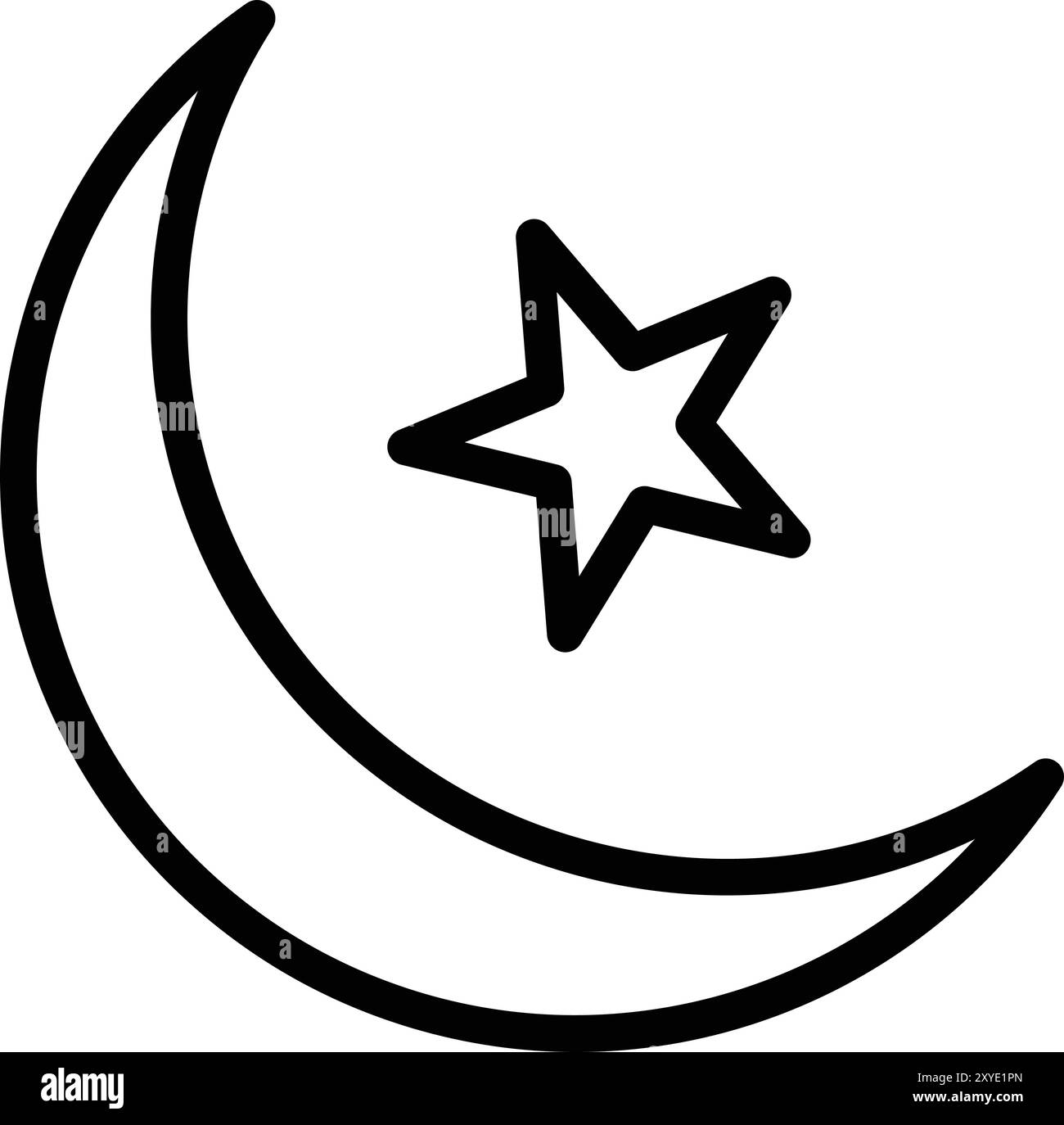 Crescent iconography Stock Vector Images - Alamy