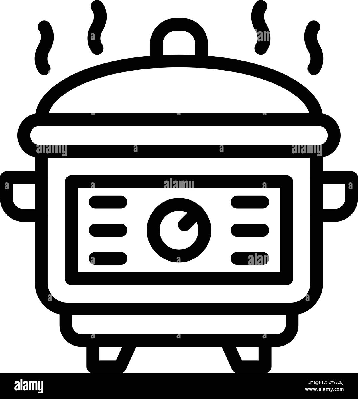 Rice cooker icon linear hi-res stock photography and images - Alamy