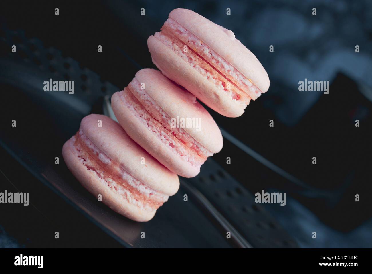 French macaroons various flavors hi-res stock photography and images - Alamy