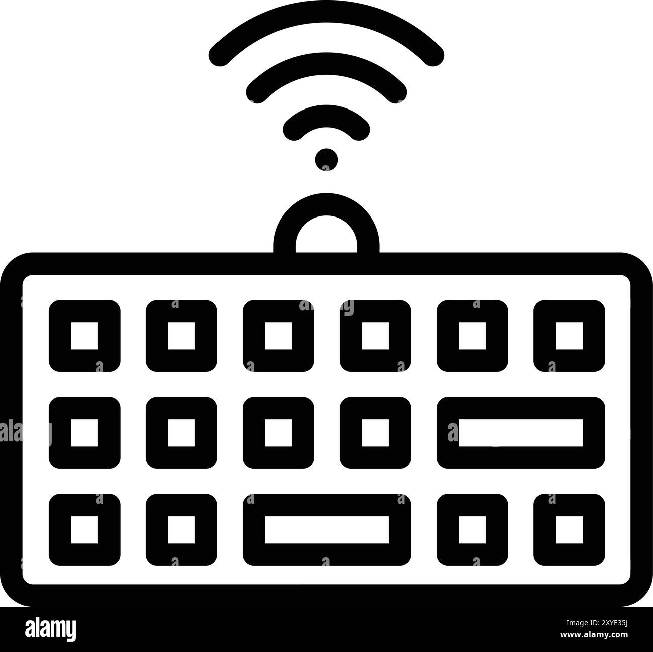 Wireless keyboard Vector Icon Design Illustration Stock Vector Image ...