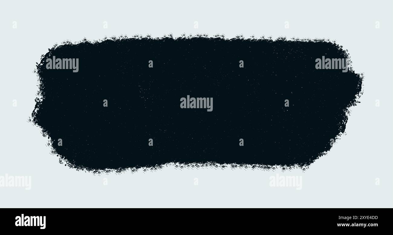 Torn paper rectangle shape in black. Vintage style rough edges frame ...