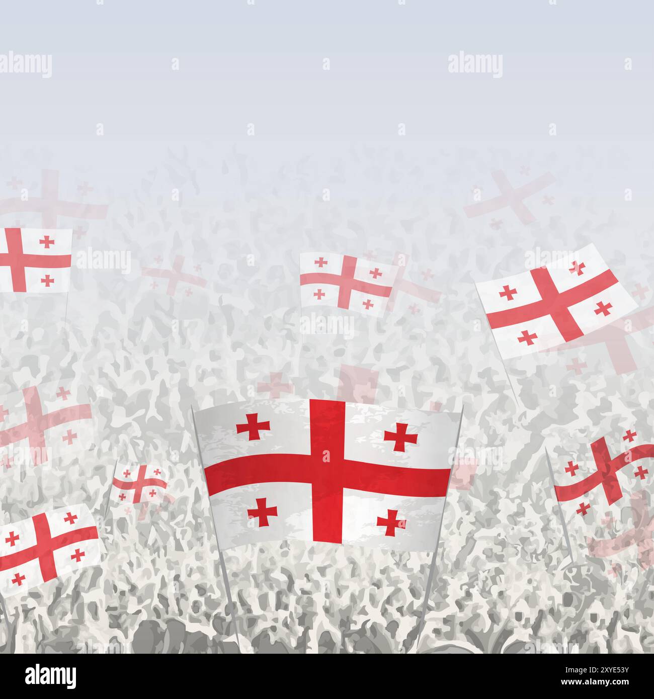 Georgian crowd Stock Vector Images - Alamy