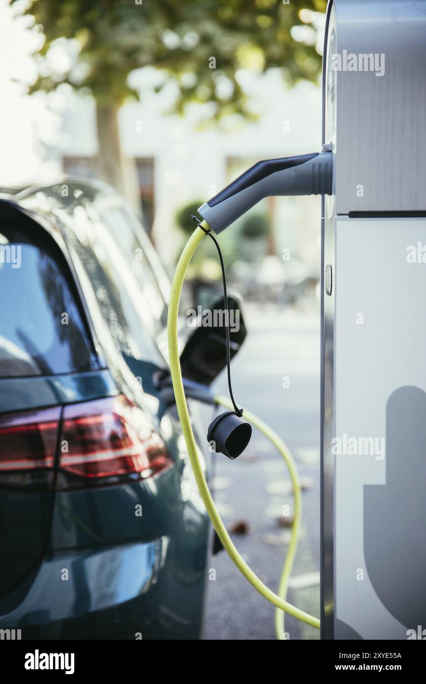 Closeup shot electric car hi-res stock photography and images - Alamy