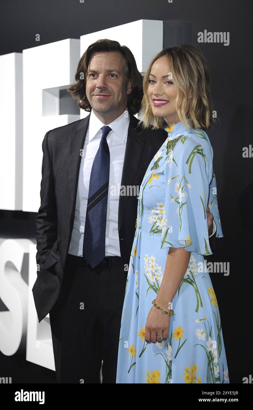 Jason Sudeikis and Olivia Wilde at the Los Angeles premiere of 'Life Itself' held at the ...