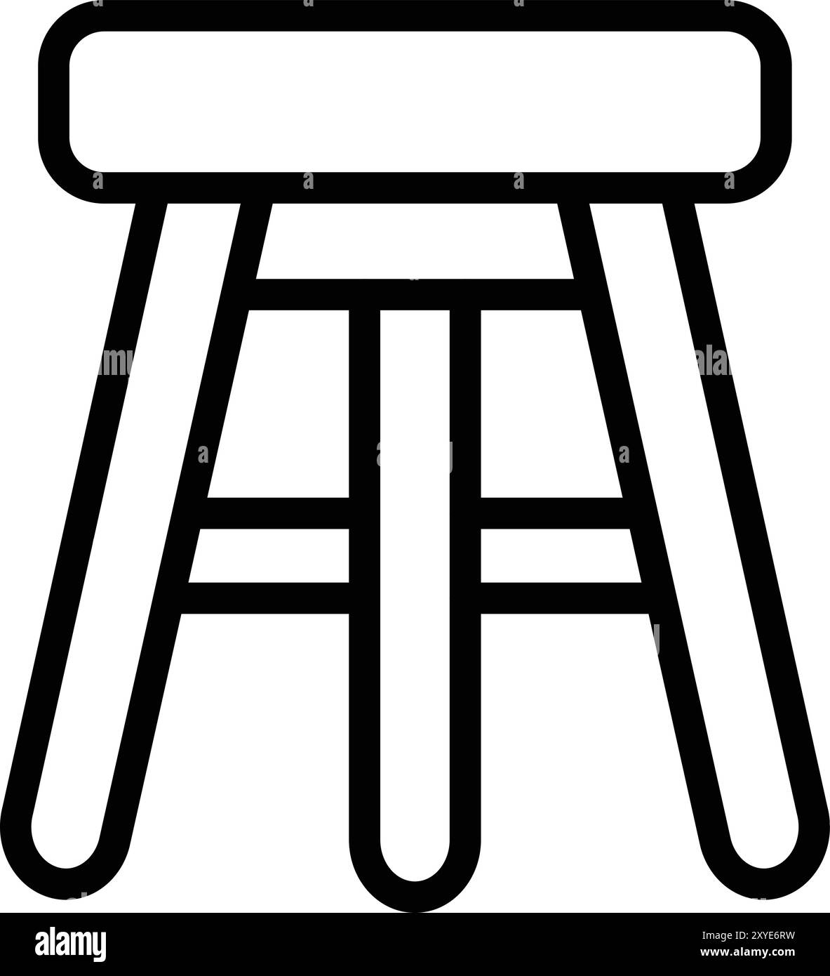 Stool vector vectors Black and White Stock Photos & Images - Alamy