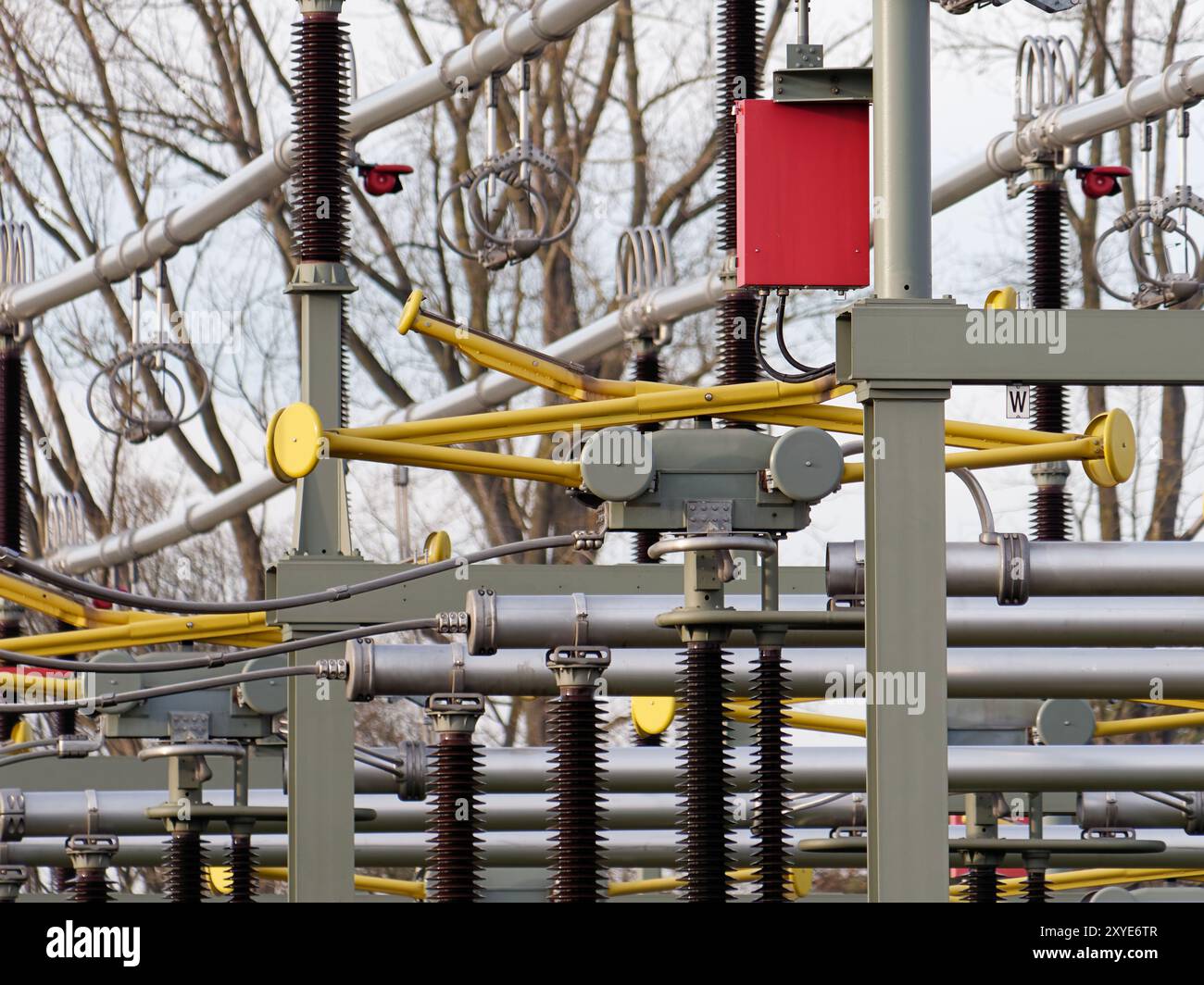Switch in the substation Stock Photo - Alamy