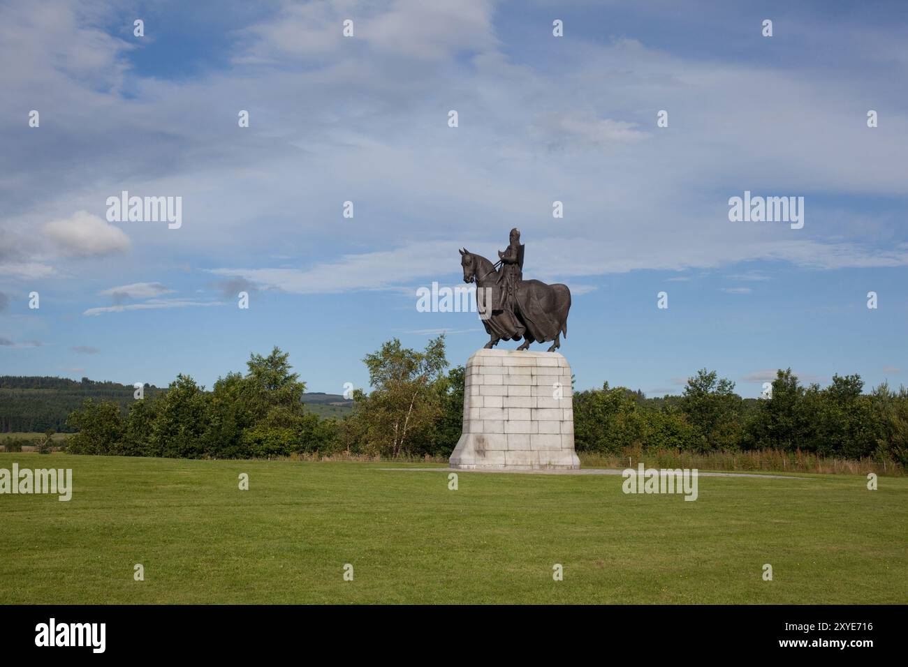 The Robert the Bruce statue at Bannockburn, Stirling, Scotland in the ...